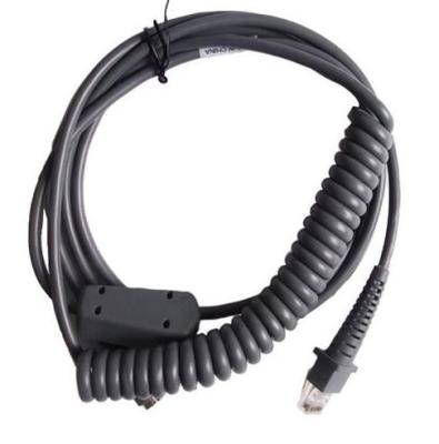 China For GD4130 3m PS2 Keyboard Wedge Coiled Cable For Datalogic D100 D130 GD4130 GD4400 2130 Barcode Scanner for sale