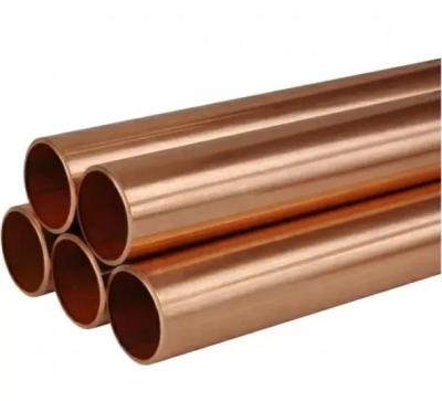 China JIS H3300 TP2 Copper Water Pipe OD 2-914mm Brass Round Tube for Plumbing for sale