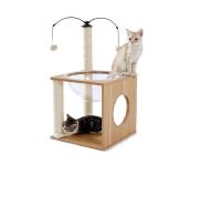 China OEM ODM Accepted Elegant Cats Tree Space Capsule with Floating Nest and Hanging Balls for sale