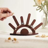 China Wooden Ring Holder Stand Creative Jewelry Display for Ornaments Gift Package Included for sale