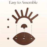 China Wooden Ring Holder Stand Creative Jewelry Display for Ornaments Gift Package Included for sale