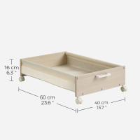 China Tableware Storage Under Bed Drawers with Heavy Duty Wooden Containers and Logo Acceptable for sale