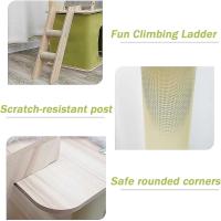 China Multi-Level Cat Condo with Sisal Scratching Posts and Durable Wood Construction for sale