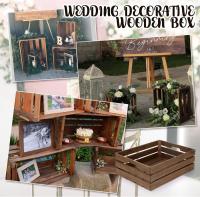 China Party Display Pine Wooden Nesting Storage Crates with Handle Customized Logo Acceptable for sale