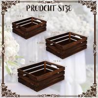 China Party Display Pine Wooden Nesting Storage Crates with Handle Customized Logo Acceptable for sale