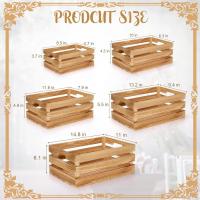 China 5 Pcs Decorative Nesting Wooden Crates for Storage and Display Pastoral Wind Concept for sale