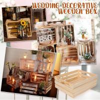 China 5 Pcs Decorative Nesting Wooden Crates for Storage and Display Pastoral Wind Concept for sale