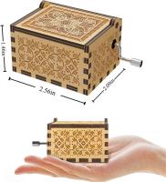 China U R My Sunshine Sunflower Music Box Environmental Wooden Engraved Colorful Laser for sale