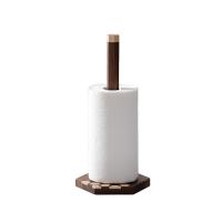 China Logo Customized Logo Acceptable Varnished Wooden Toilet Paper Holder for Bathroom for sale