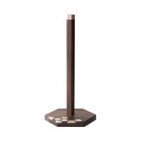 China Logo Customized Logo Acceptable Varnished Wooden Toilet Paper Holder for Bathroom for sale
