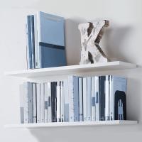 China 60X20 White Wood Wall Decorative Floating Book Shelf for Home Decor Bathroom Function for sale