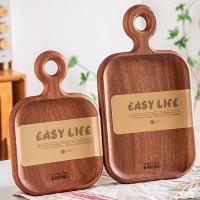 China Wooden Bread Pizza Tray Set of 2 Custom Size and Laser Engrave Printing for Kitchen for sale