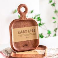 China Wooden Bread Pizza Tray Set of 2 Custom Size and Laser Engrave Printing for Kitchen for sale