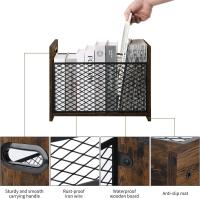 China Home Decorations Varnished Desktop Storage Basket for Letters Books Newspapers for sale