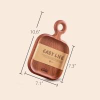 China Wooden Bread Pizza Tray Set of 2 Custom Size and Laser Engrave Printing for Kitchen for sale