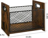China Home Decorations Varnished Desktop Storage Basket for Letters Books Newspapers for sale