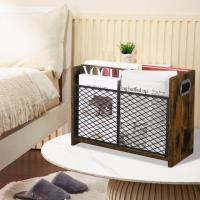 China Home Decorations Varnished Desktop Storage Basket for Letters Books Newspapers for sale