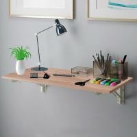 China Custom Service Modern Design Solid Wood Folding Wall Shelf for Bathroom Wood Wall Decor for sale