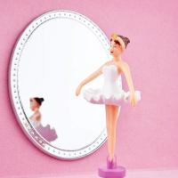 China Gift Package Custom Princess MDF Pink Ballerina Theme Musical Jewelry Box for Girls for sale