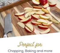 China Multipurpose Wooden Bread Cutting Board with Lip and Laser Engrave Printing for sale