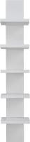 China 5 Tier 5.1 X 6 X 30 White Vertical Column Shelf Floating Storage General Home Furniture for sale