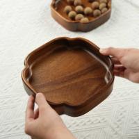 China Customized Nut Box Grape Plate Serving Tray for South American Walnut Burned Printing for sale