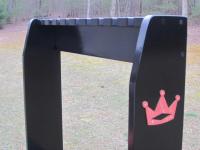 China Black Finish Wood Floor or Wall Rack Ideal for Rare Scotty Cameron Golf Clubs Display for sale