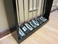 China Black Finish Wood Floor or Wall Rack Ideal for Rare Scotty Cameron Golf Clubs Display for sale
