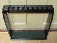 China Black Finish Wood Floor or Wall Rack Ideal for Rare Scotty Cameron Golf Clubs Display for sale