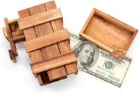China Double Magic Box Brain Teaser Custom Solid Wood Box with Hidden Compartments for sale