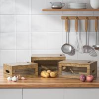 China Keep Your Kitchen Neat and Tidy with this Acrylic Transparent Window Garlic Container for sale