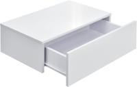 China Convenient Hallway Storage Solid Wood Wall Floating Shelf with Drawer 46 x 30 x 15 cm for sale