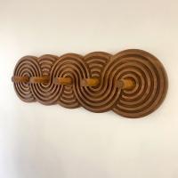 China Handcrafted Mid Century Modern Walnut Coat Rack for Coats Hats and Bags in Living Room for sale