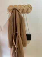 China Handcrafted Mid Century Modern Walnut Coat Rack for Coats Hats and Bags in Living Room for sale