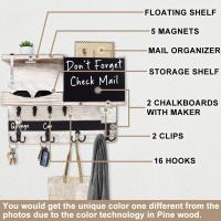 China Environmental Rustic Wall Mount Key and Mail Organizer with Chalkboard for Farmhouse Decor for sale