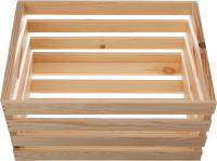 China 18 Lx12.5 Wx9.5 H Large Rustic Wood Crate Customized for Your Home Brown or Request for sale