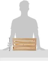 China 18 Lx12.5 Wx9.5 H Large Rustic Wood Crate Customized for Your Home Brown or Request for sale