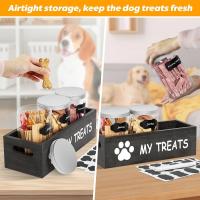 China Functional Design Airtight Pet Food Organizer for Easy Access and Storage 6.2*6.2*4.48 for sale