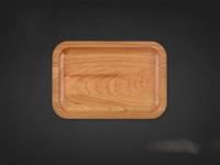 China Wooden Plain Color Customized Serving Tray Laser Blanks 6X9X0.75 for Home Decoration for sale