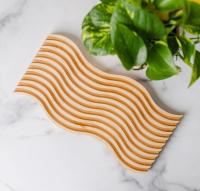 China Decorative Maple Wood Wavy Board Display Serving Tray for Modern Custom Boho Style for sale