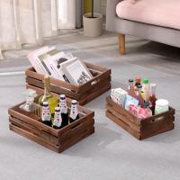 China Home Decoration Custom Set of 3 Wooden Crate Pallets with Painted Technique for sale