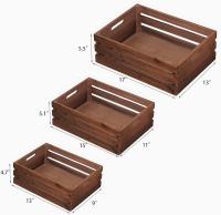 China Home Decoration Custom Set of 3 Wooden Crate Pallets with Painted Technique for sale