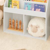 China Carved Wooden Bookcase Book Shelf Storage Display Rack Organizer for Children Kids for sale