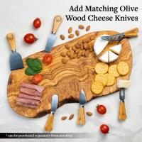 China Eco-Friendly Personalized Olive Wood Cutting Board for Chopping and Cheese 6.2 Pounds for sale