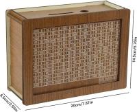 China Wooden Piggy Bank with Counter A Fun and Functional Way to Reach Your Savings Goals for sale