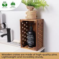 China Wooden Crate for Book Storage Customized Logo Acceptable Decorative Nesting Wooden Crates for sale