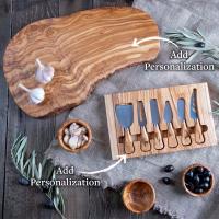 China Eco-Friendly Personalized Olive Wood Cutting Board for Chopping and Cheese 6.2 Pounds for sale