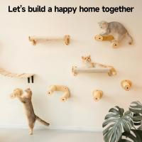 China Wood Cat Wall Furniture Shelves with Removable Soft Cover Beds Living Room Furniture for sale