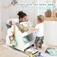 China Functional Design Multifunction Wooden Book Rack for Children's Books for sale