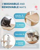 China OEM ODM Acceptable Sturdy Frisco Castle Cat Tree Tower Modern 51 Extra Tall Cat Condo for sale